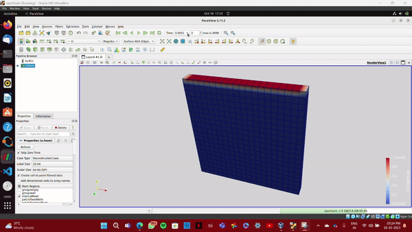 [Project-3]: Simulate lid driven cavity problem using icoFoam,share results and execution steps ...