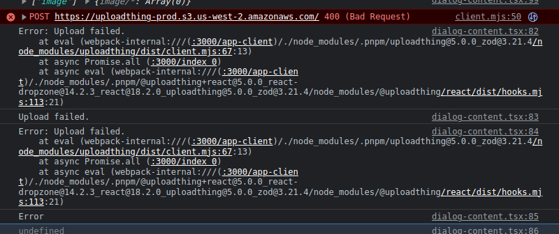 [Question]: How to get details of an error when uploading client side? · Issue #198 · pingdotgg ...