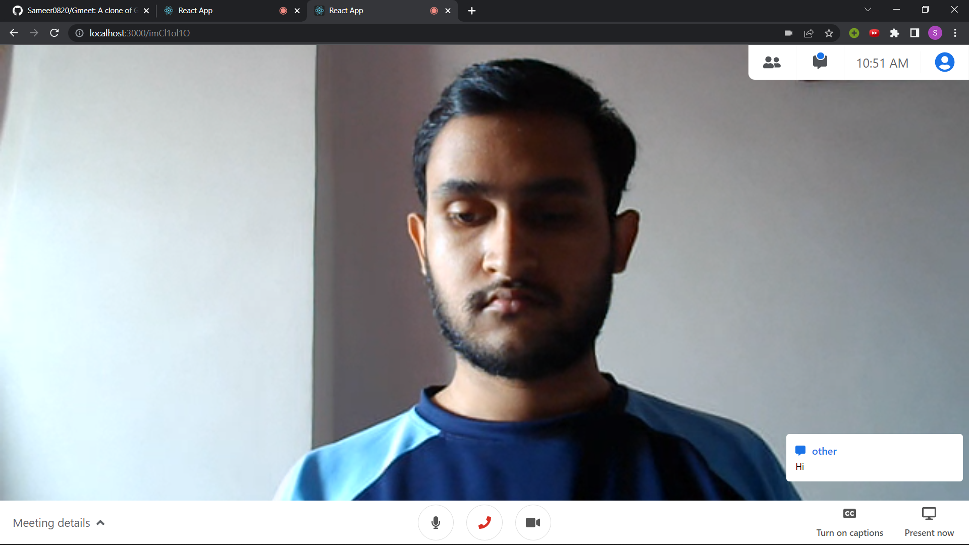 GitHub - Sameer0820/Gmeet: A clone of Google Meet app