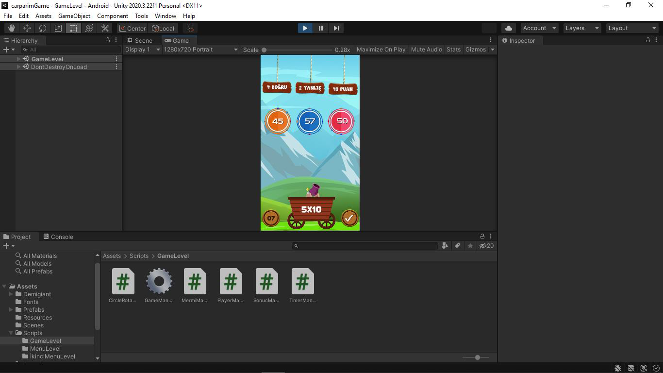 GitHub - nuurceng/carparimGame: Unity Multiplication Game