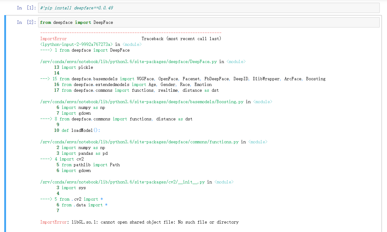 What's wrong? Can't find the file DeepFace. · Issue #228 · serengil/deepface · GitHub