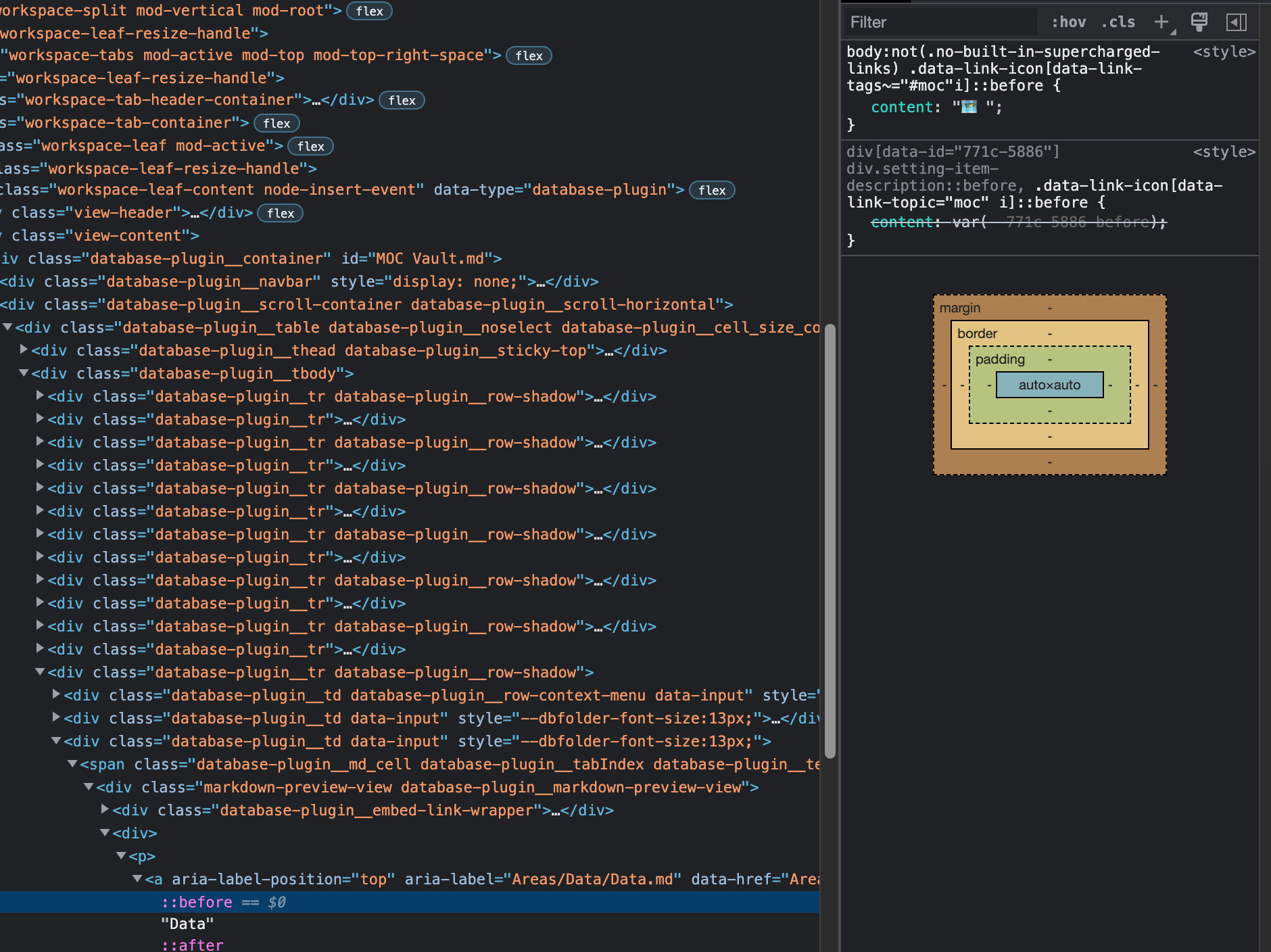 [Bug]: Remove predefined icon for #moc tags, as it overrides the icon set by the supercharged ...