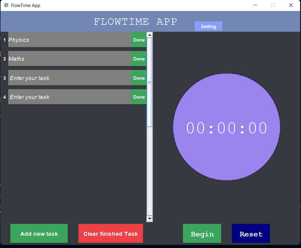 GitHub - viraj0112/FlowTime-App: This application is made using Java ...
