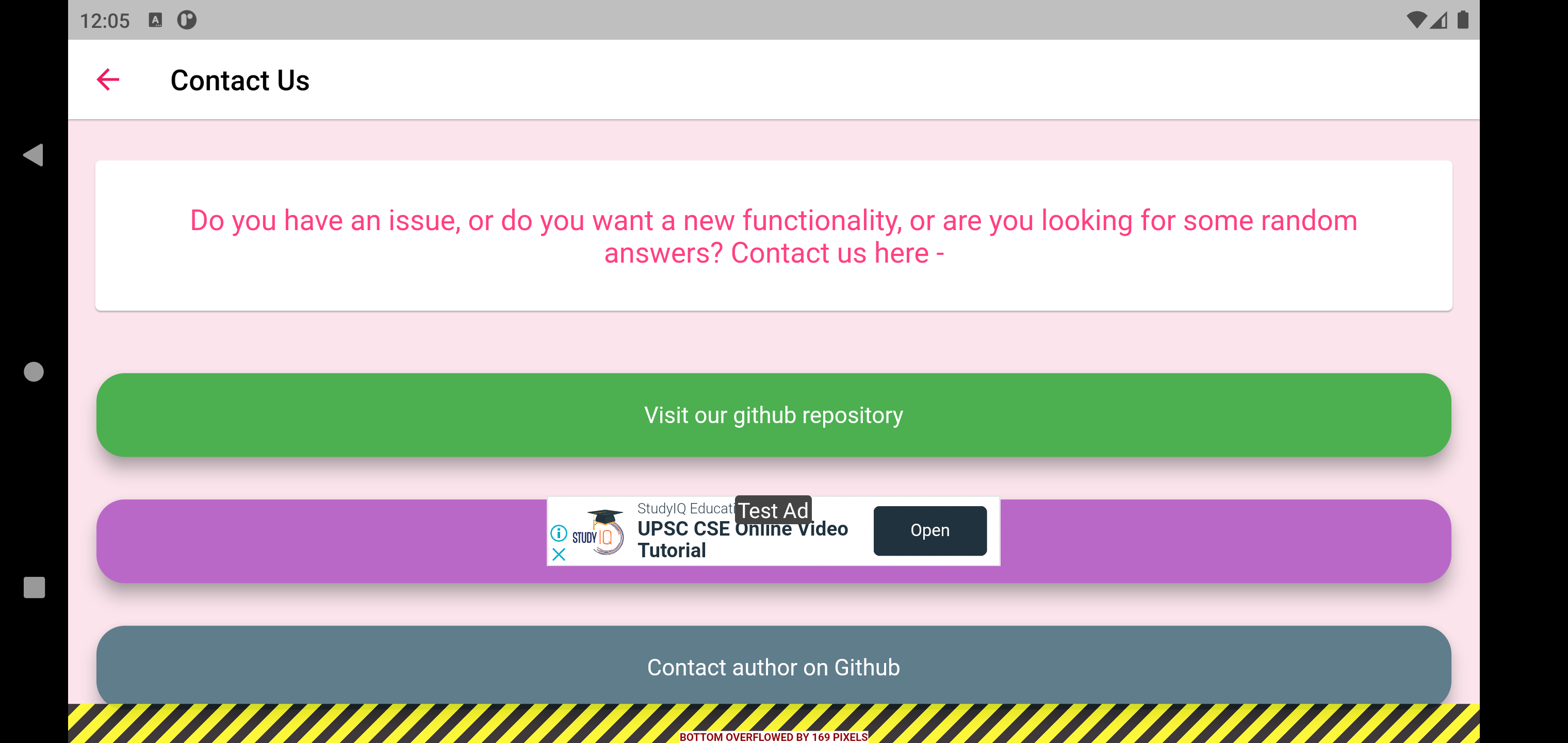 Overflow of widgets in landscape mode · Issue #87 · Saransh-cpp/BookRentApp-Chapter3 · GitHub