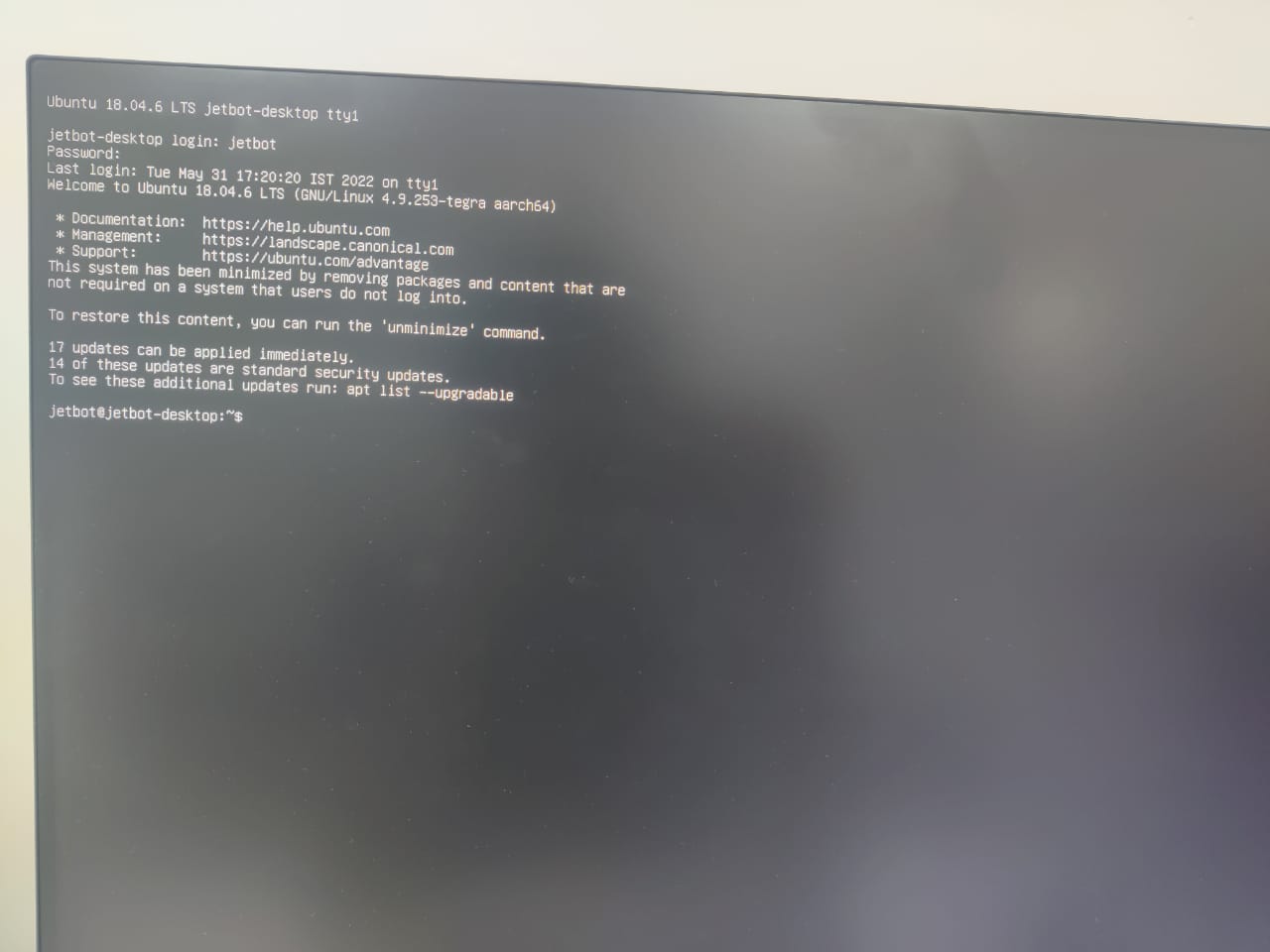 Jetson Nano not booting . Getting this screen . GUI is not displaying · Issue #538 · NVIDIA-AI ...