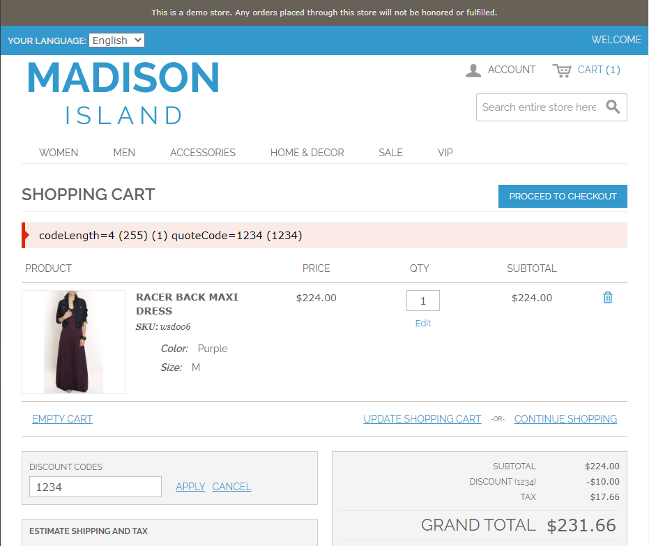 Receiving "Coupon code is not valid" for newly created coupon codes · Issue #2561 · OpenMage ...