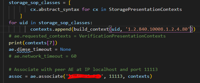 Cannot Get Requested Context From Requestor When C Store Event · Issue 636 · Pydicom Pynetdicom