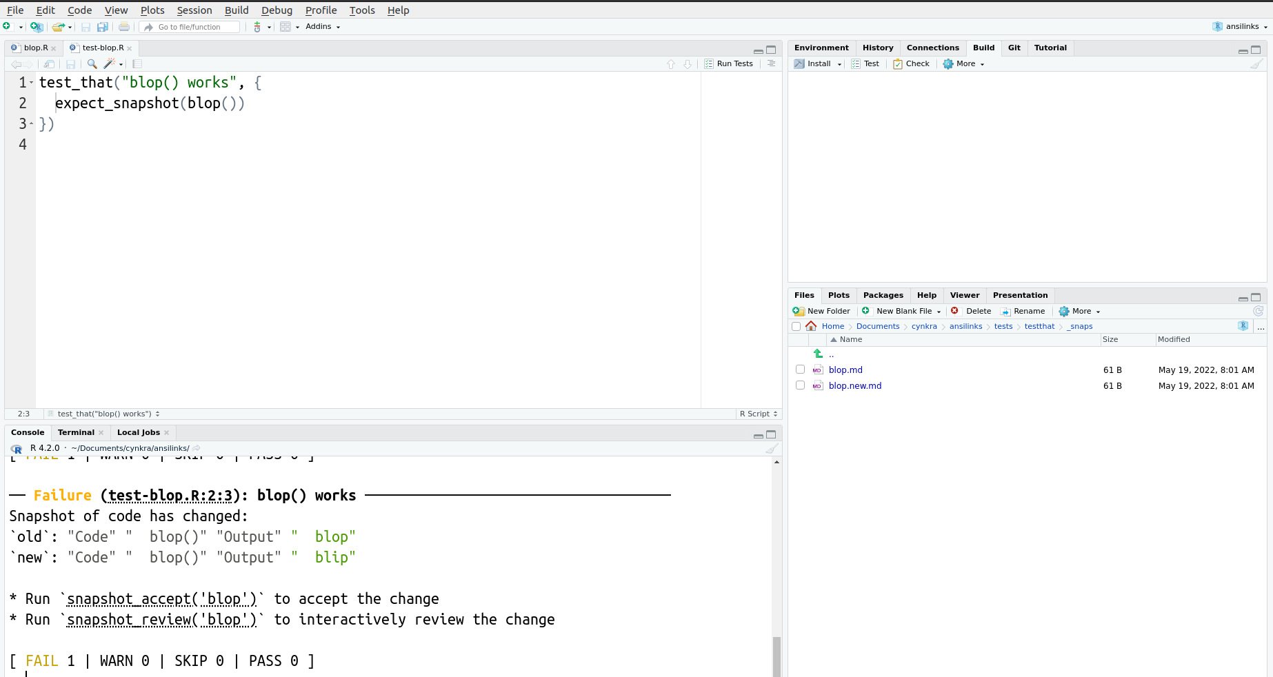 ANSI hyperlinks of rstudio:run do not appear in the build tab (Ubuntu 20) · Issue #11241 ...