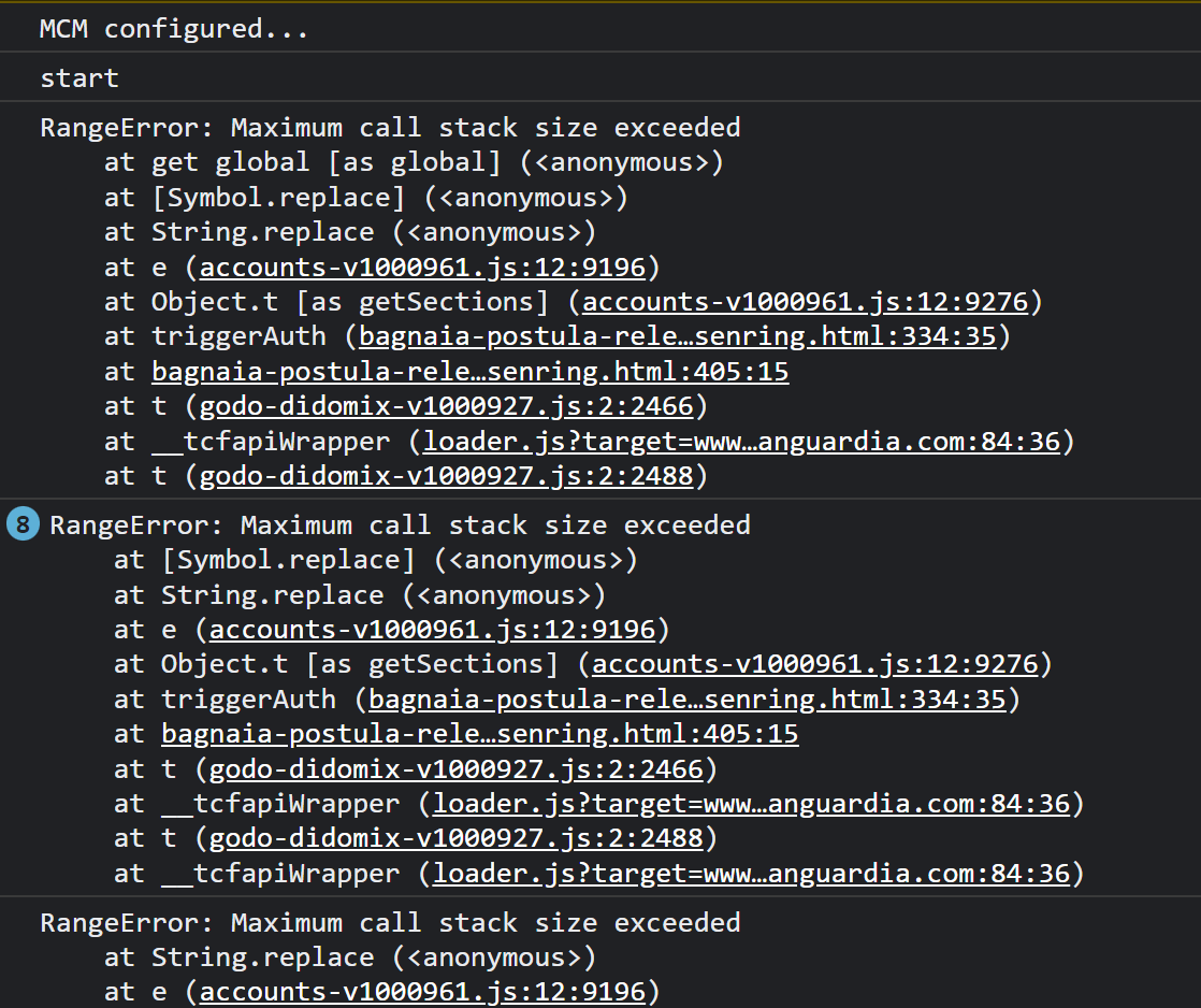 Fix didomi loader Maximum Call Stack Size Exceeded On Lavanguardia