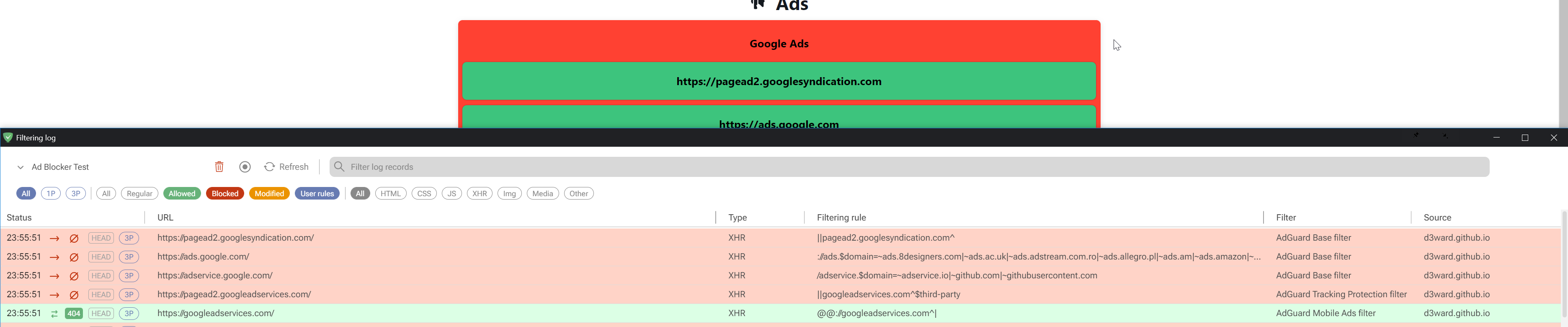 d3ward.github.io · Issue #138613 · AdguardTeam/AdguardFilters · GitHub