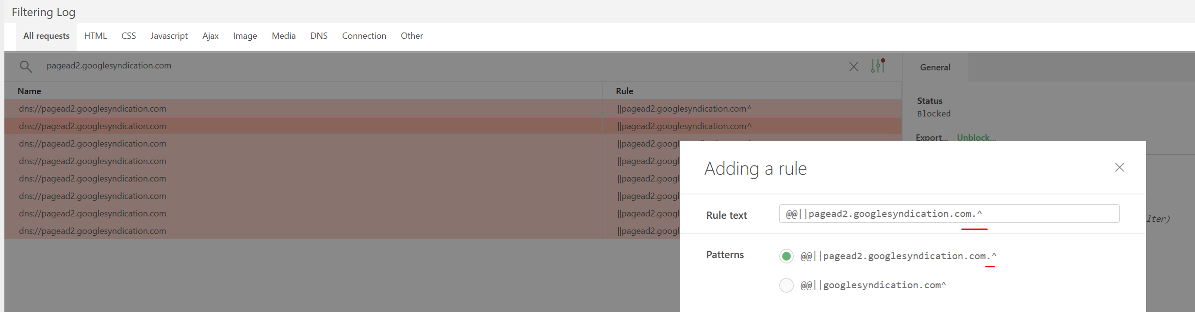 Adblock Syntax Rules With Fqdn Does Not Work · Issue 210 · Adguardteamdnslibs · Github