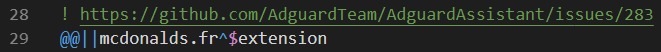 Highlight for $extension modifier · Issue #31 · AdguardTeam/VscodeAdblockSyntax · GitHub