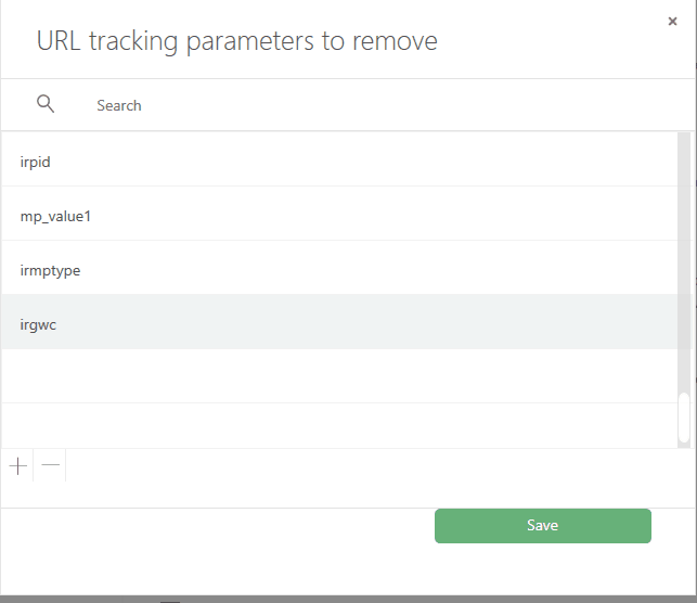 Issues with 'URL Tracking Parameters remove' window · Issue #3400 ...