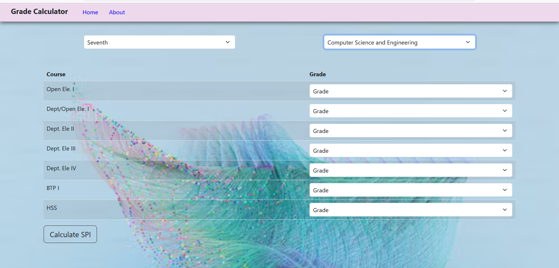 Github Ravikumar8043 Grade Calculator A Webapp Which Calculates Spi And Cpi
