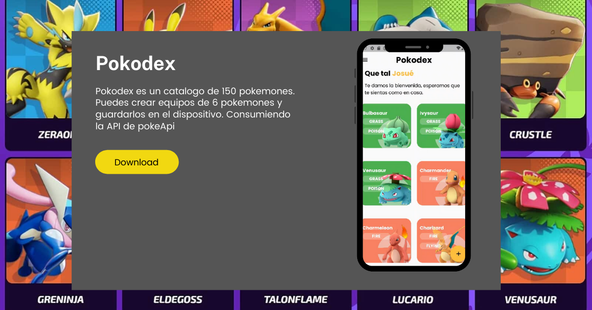 GitHub - josux1/PokodexApp_flutter: Pokodex es un catalogo de 150 ...