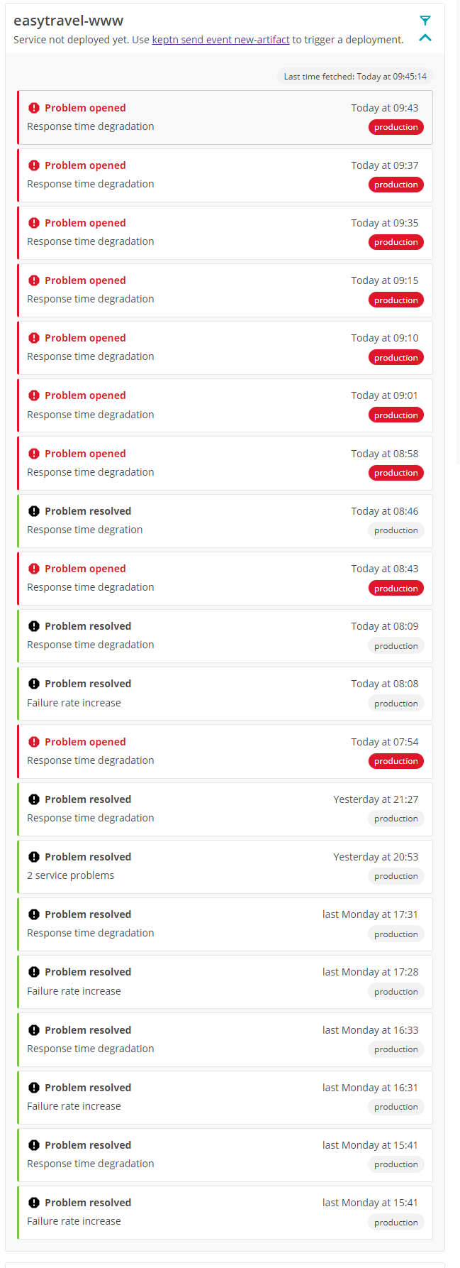 Keptn Bridge ignores deployed service artifact · Issue #2543 · keptn/keptn · GitHub