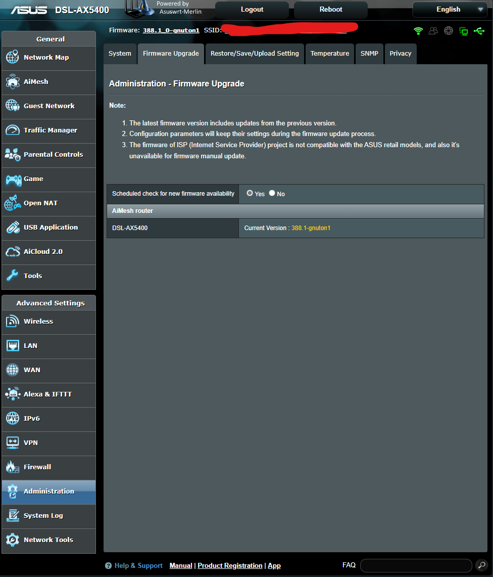 Missing firmware manual upload section · Issue #477 · gnuton/asuswrt-merlin.ng · GitHub
