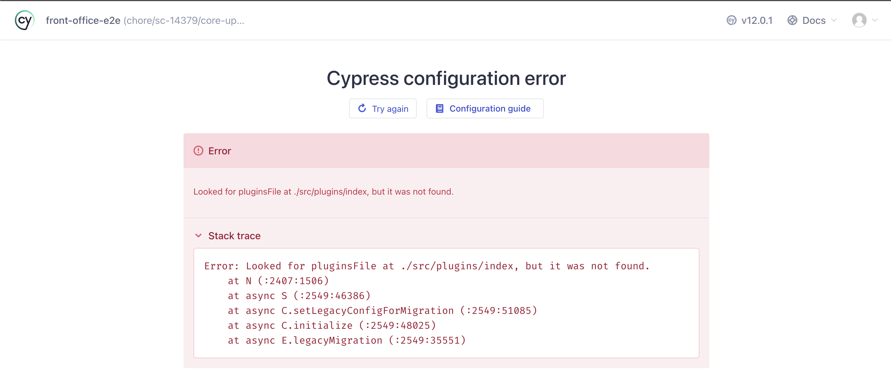 Migrating from legacy to cypress 12 : legacy index file flagged as missing · Issue #25070 ...