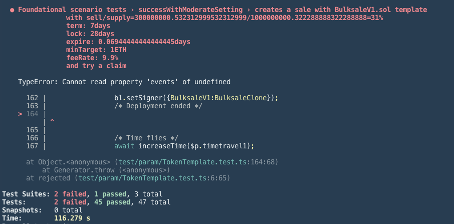 jest-ts で特定のエラーにおいてstack traceの表示がおかしい · Issue #2 · DeFiGeek-Community/BulksaleFactory · GitHub