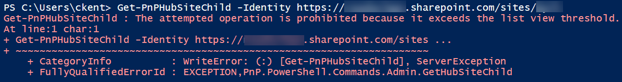 [BUG] Receiving List View Threshold Error Instead of Access Denied ...