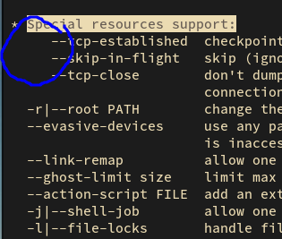 Extra indent in criu dump --help · Issue #2077 · checkpoint-restore/criu · GitHub