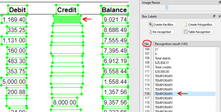 How are empty cells predicted by the Table Recognition Model? Empty Cells dont exist in the ...