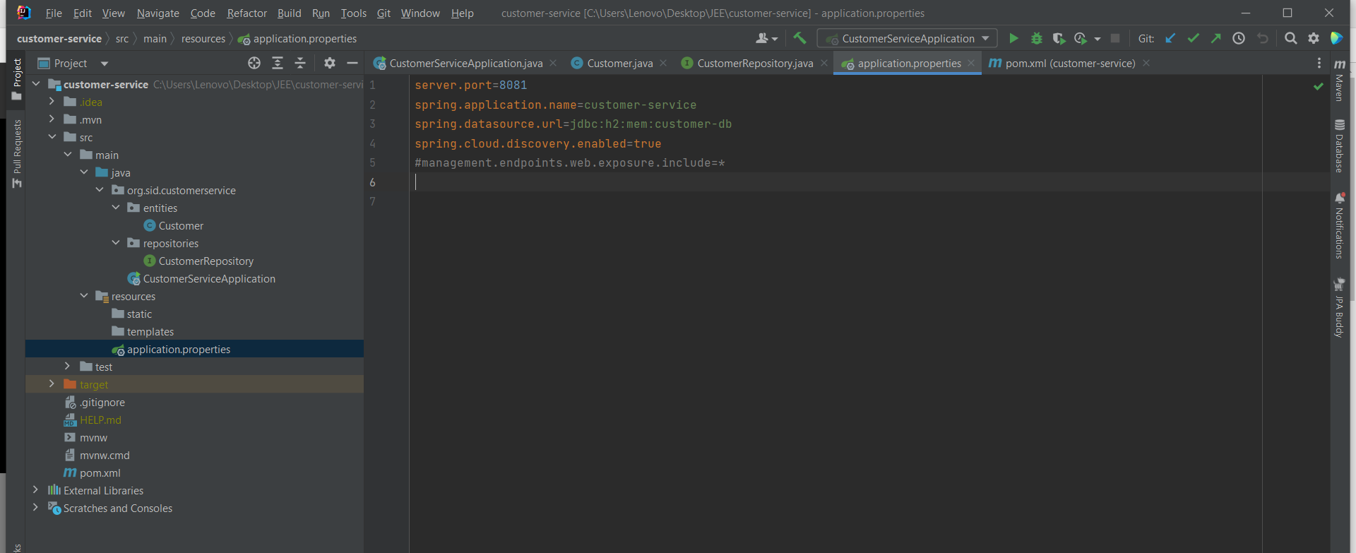 GitHub - NamasseZineb/customer-service