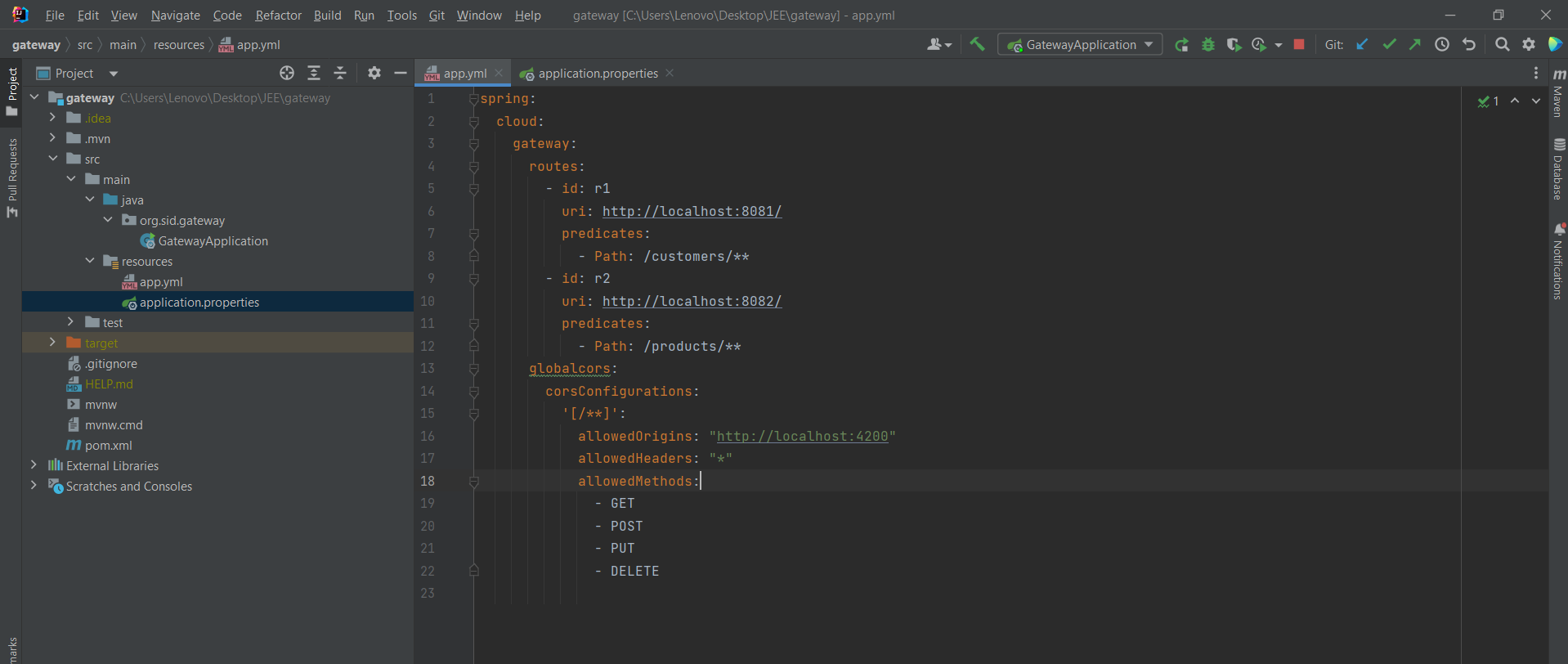 GitHub - NamasseZineb/gateway