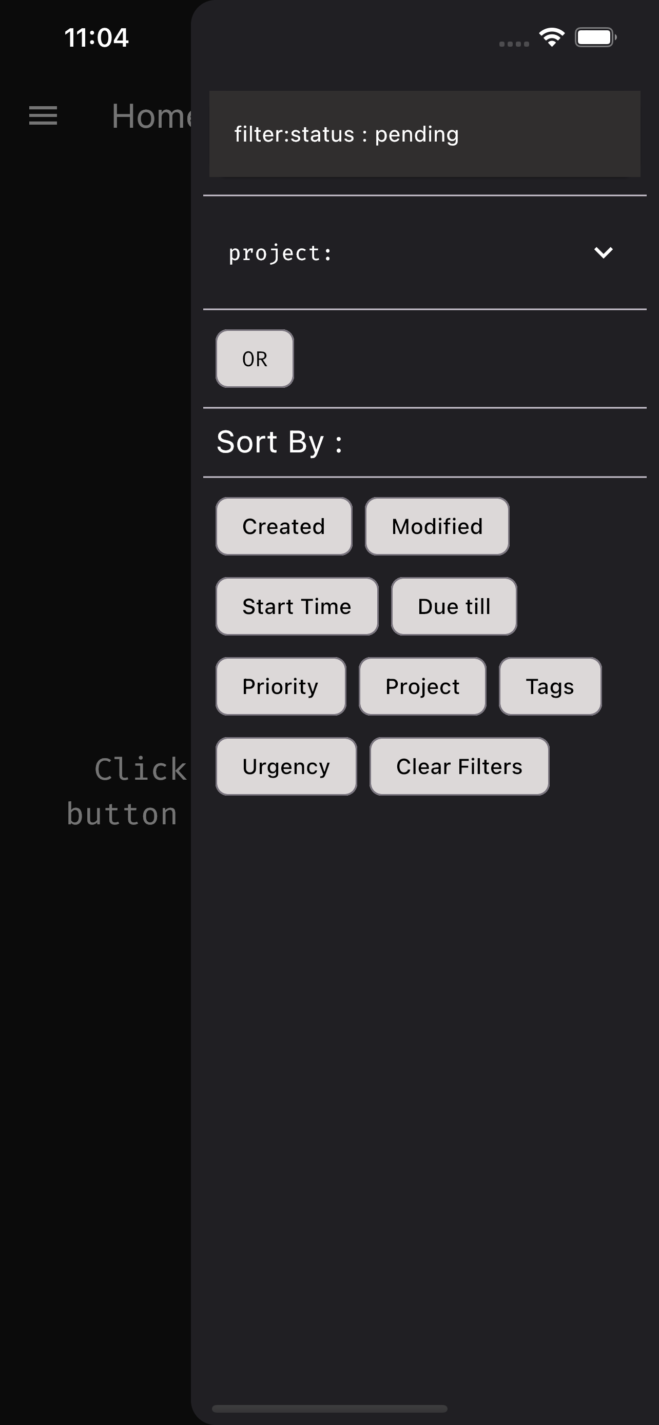 Added Clear Option for Filters used for Sorting the Tasks by manoj1749 · Pull Request #131 ...