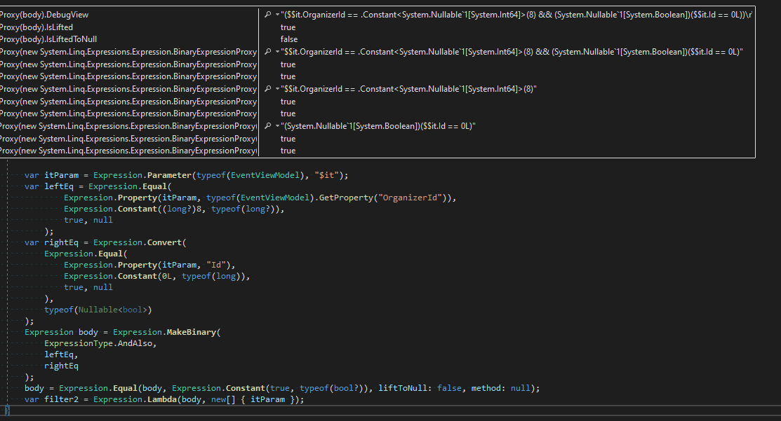 InvalidOperationException when filtering some DateTimeOffset field with another field · Issue ...