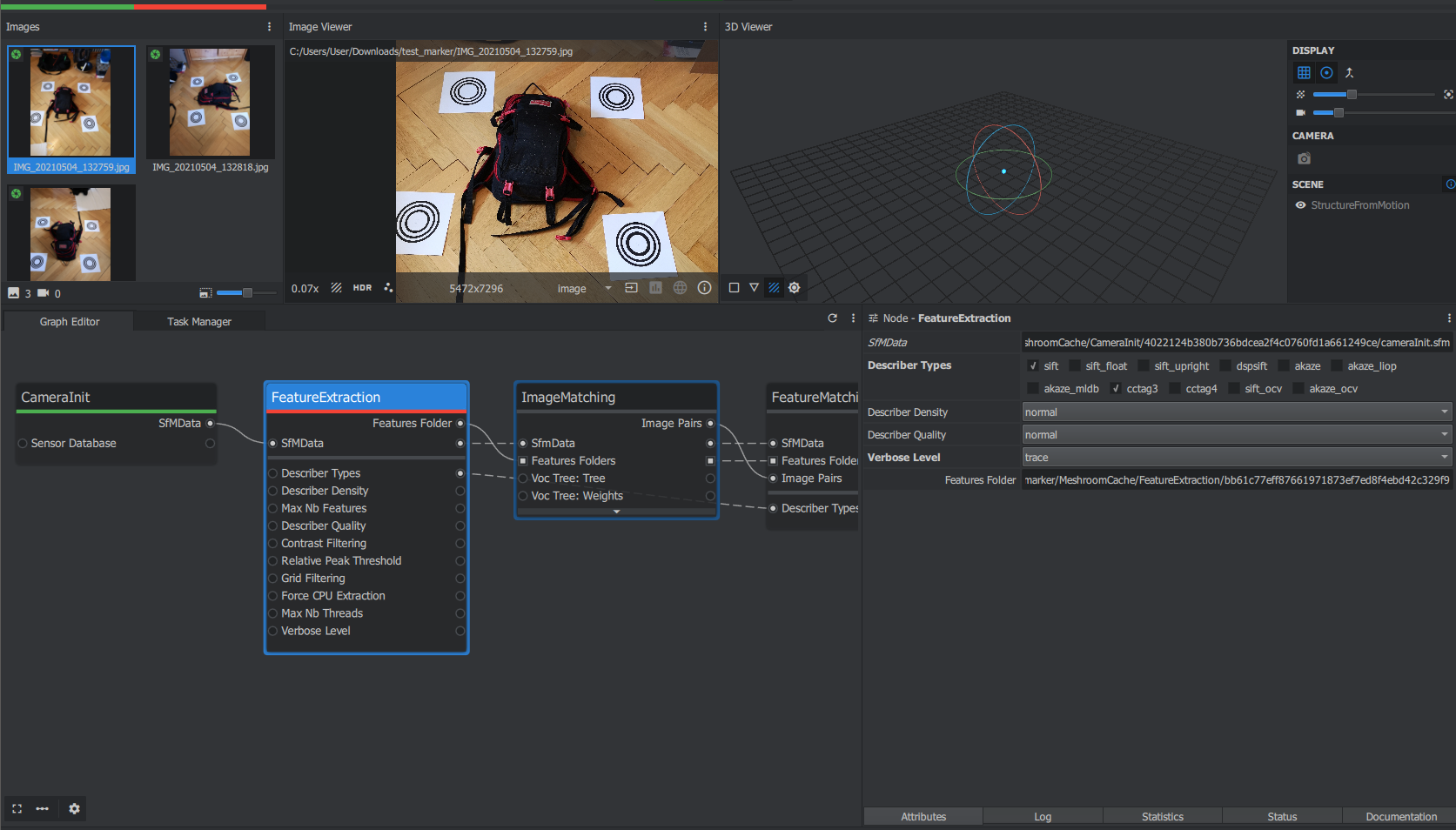 [bug] Meshroom 2021.1.0 CCTag3 not working · Issue #1405 · alicevision/Meshroom · GitHub