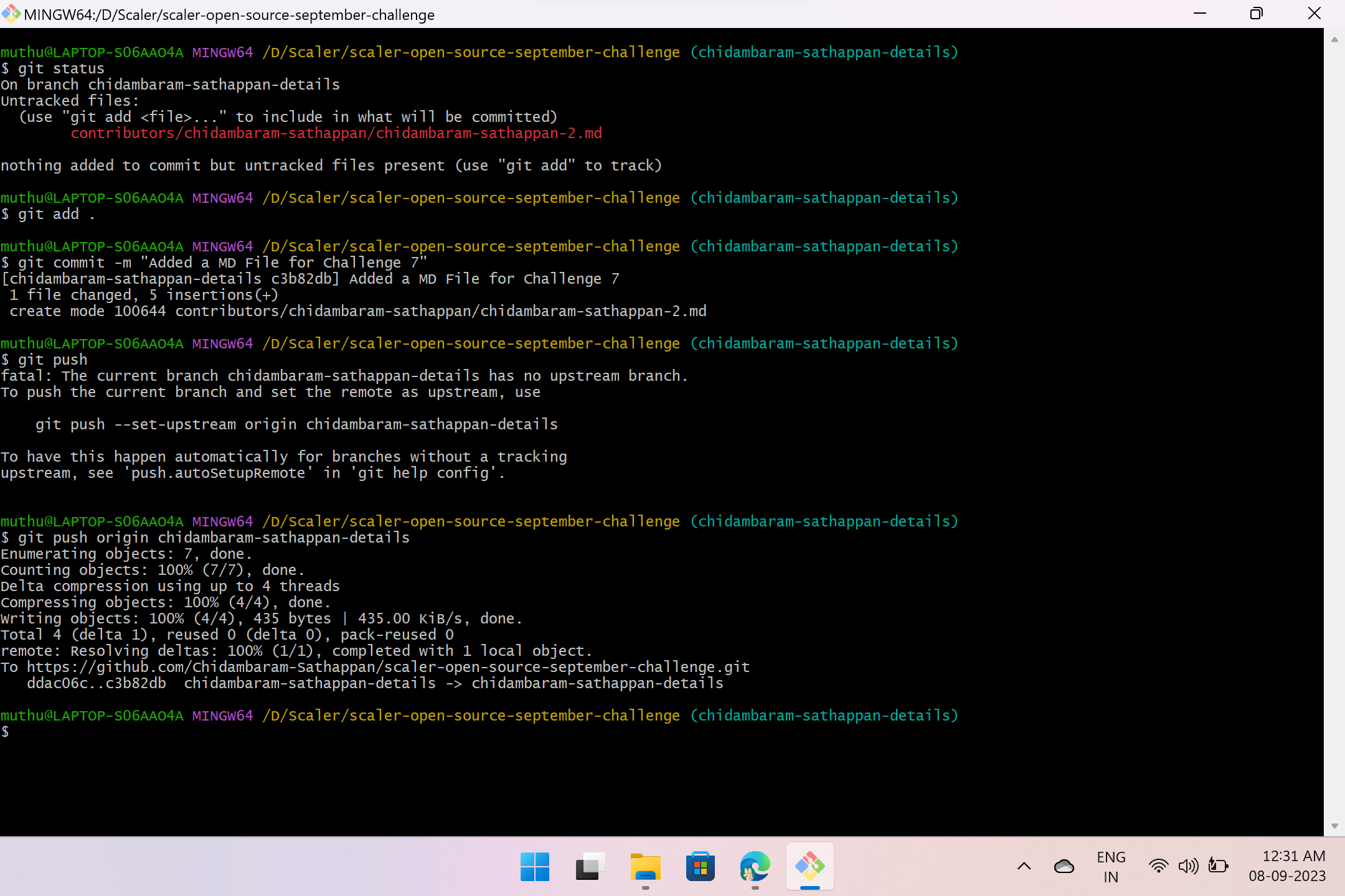 Challenge #12 - Chidambaram Sathappan · Issue #372 · scaleracademy/scaler-open-source-september ...