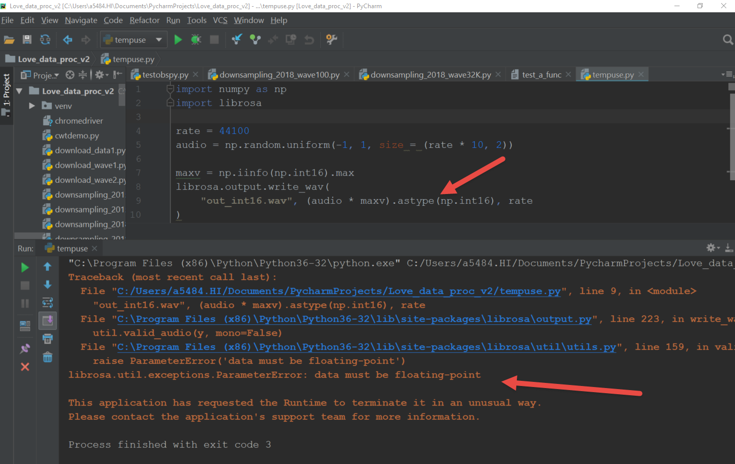 Outdated `write_wav` code example in advanced I/O docs · Issue #761 ...
