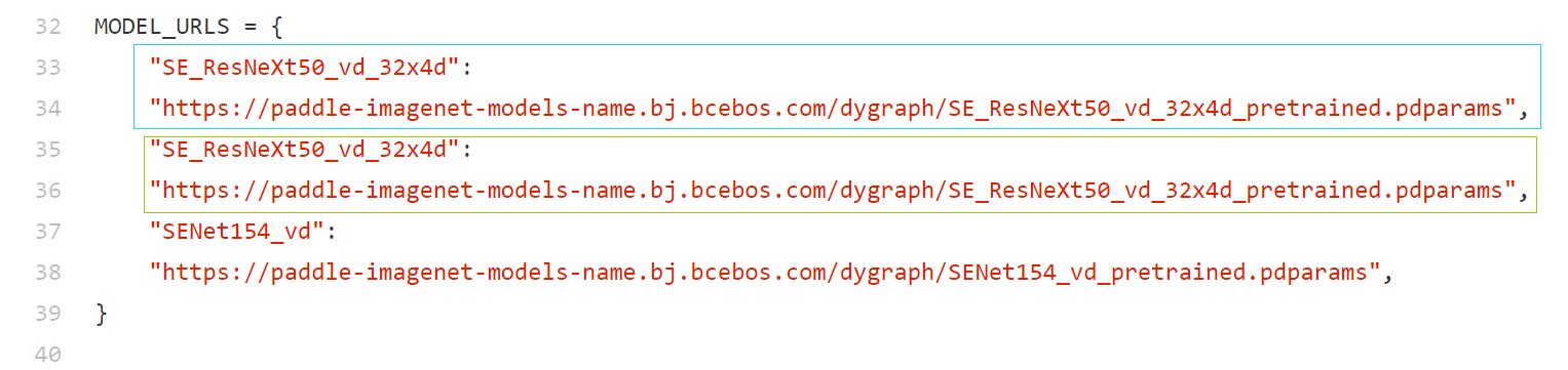 PaddleClas的backbone里MODEL_URLS链接有误 · Issue #1502 · PaddlePaddle/PaddleClas · GitHub