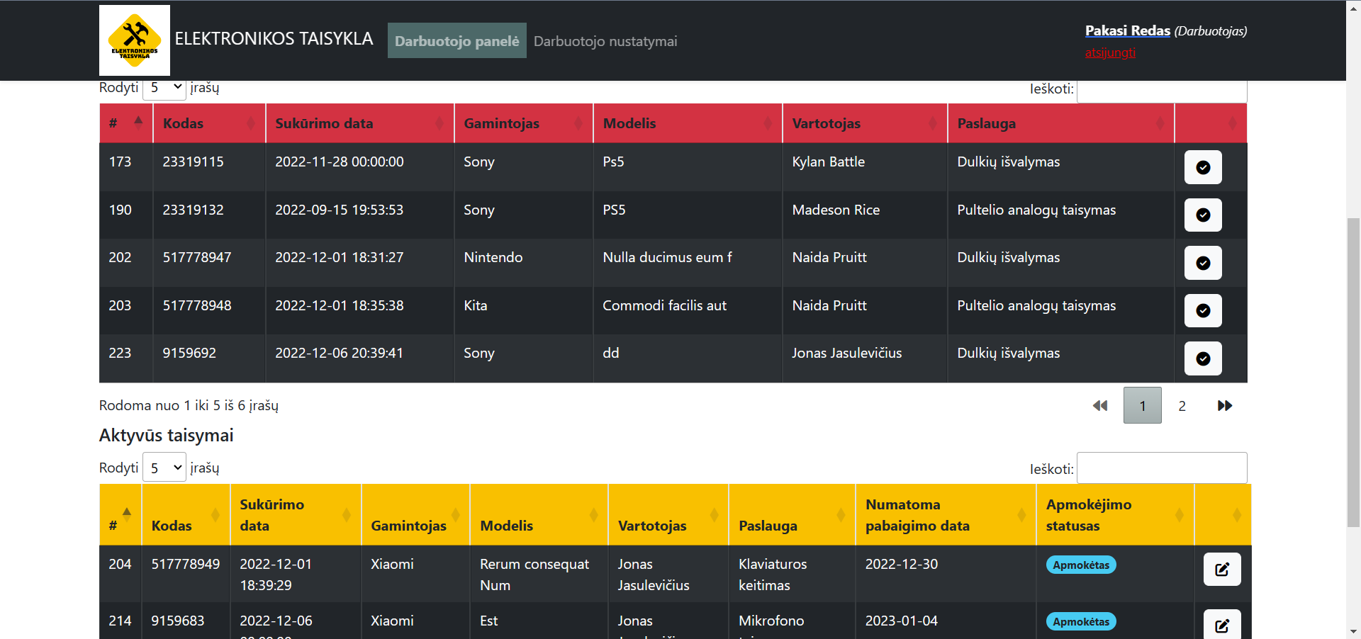 GitHub - jonas-jasul/elektronikosTaisykla