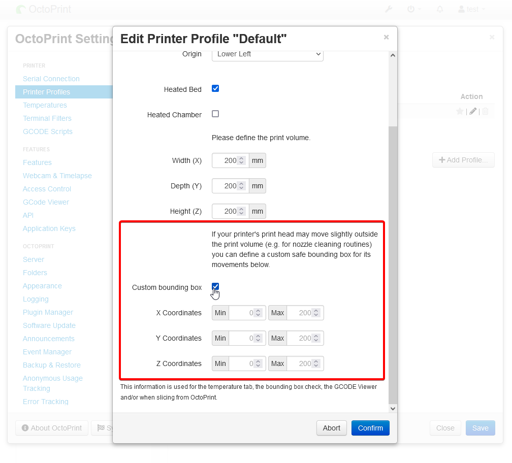 Enable model size detection should have an option to allow for negative ...