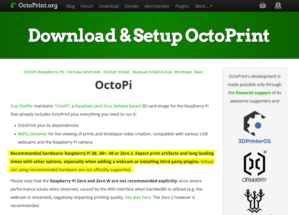 Octoprint is very slow on pi b+ · Issue #4407 · OctoPrint/OctoPrint · GitHub