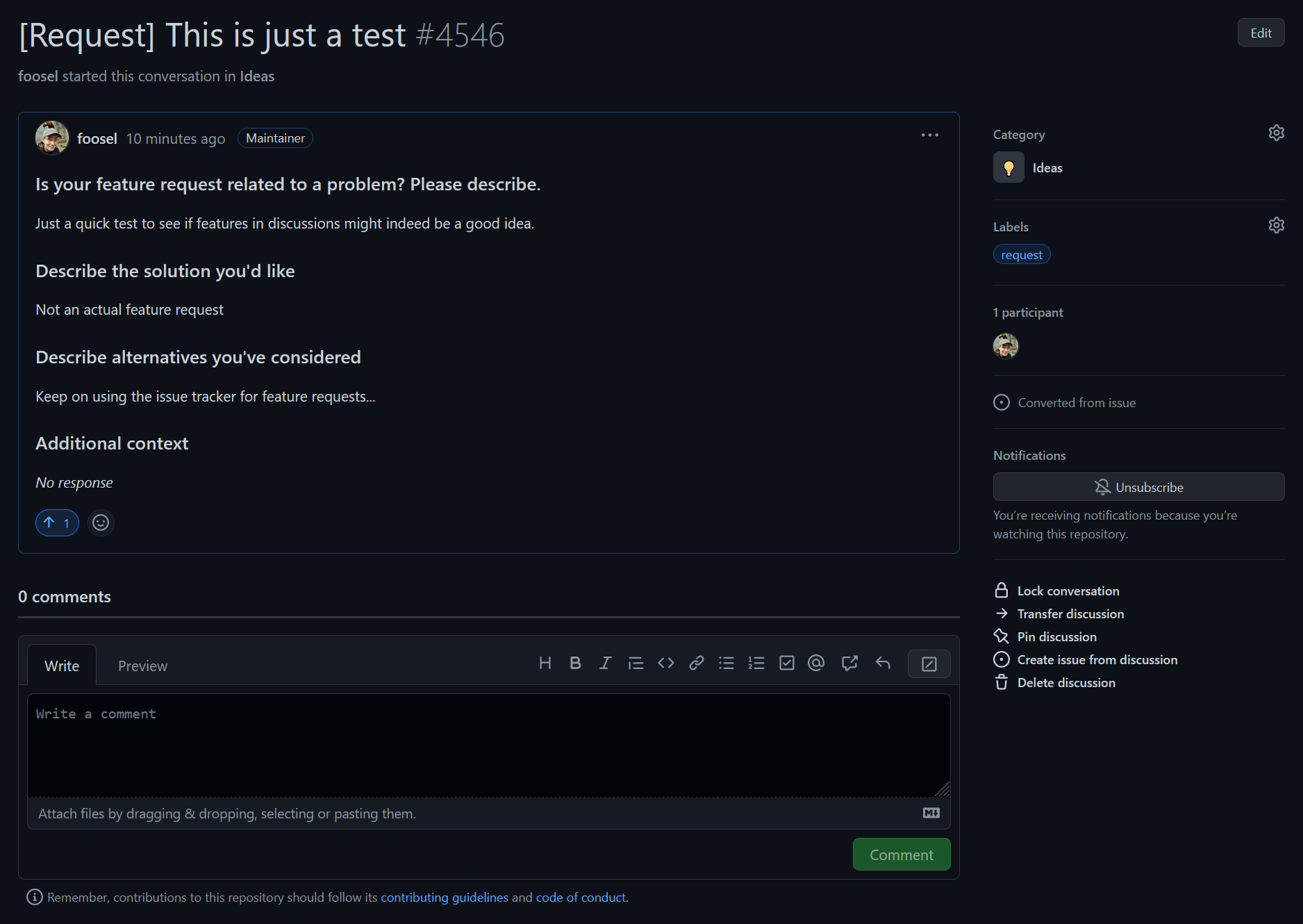 Move all feature requests in OctoPrint to discussions? · Issue #1 · OctoPrint/meta · GitHub