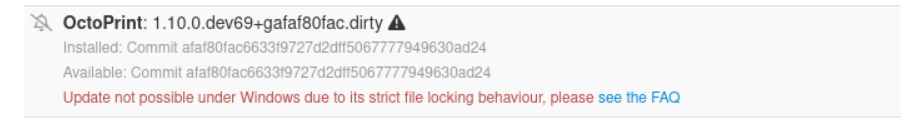 OctoPrint should not offer to update itself under Windows · Issue #4819 · OctoPrint/OctoPrint ...
