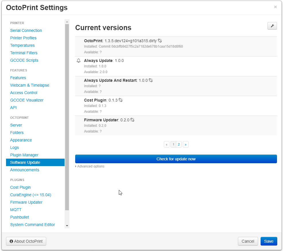 Octoprint slow start w/o internet connection (softwareupdate) · Issue #2011 · OctoPrint ...