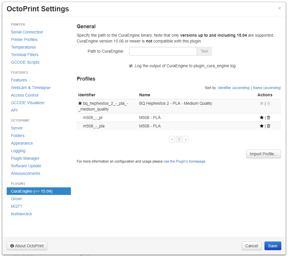 Combined plugin settings · Issue #2519 · OctoPrint/OctoPrint · GitHub