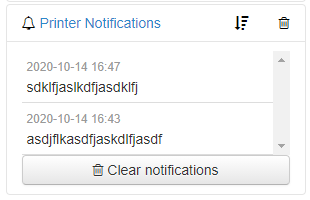 [Request] Move "Clear Notifications" Button to top · Issue #3768 · OctoPrint/OctoPrint · GitHub