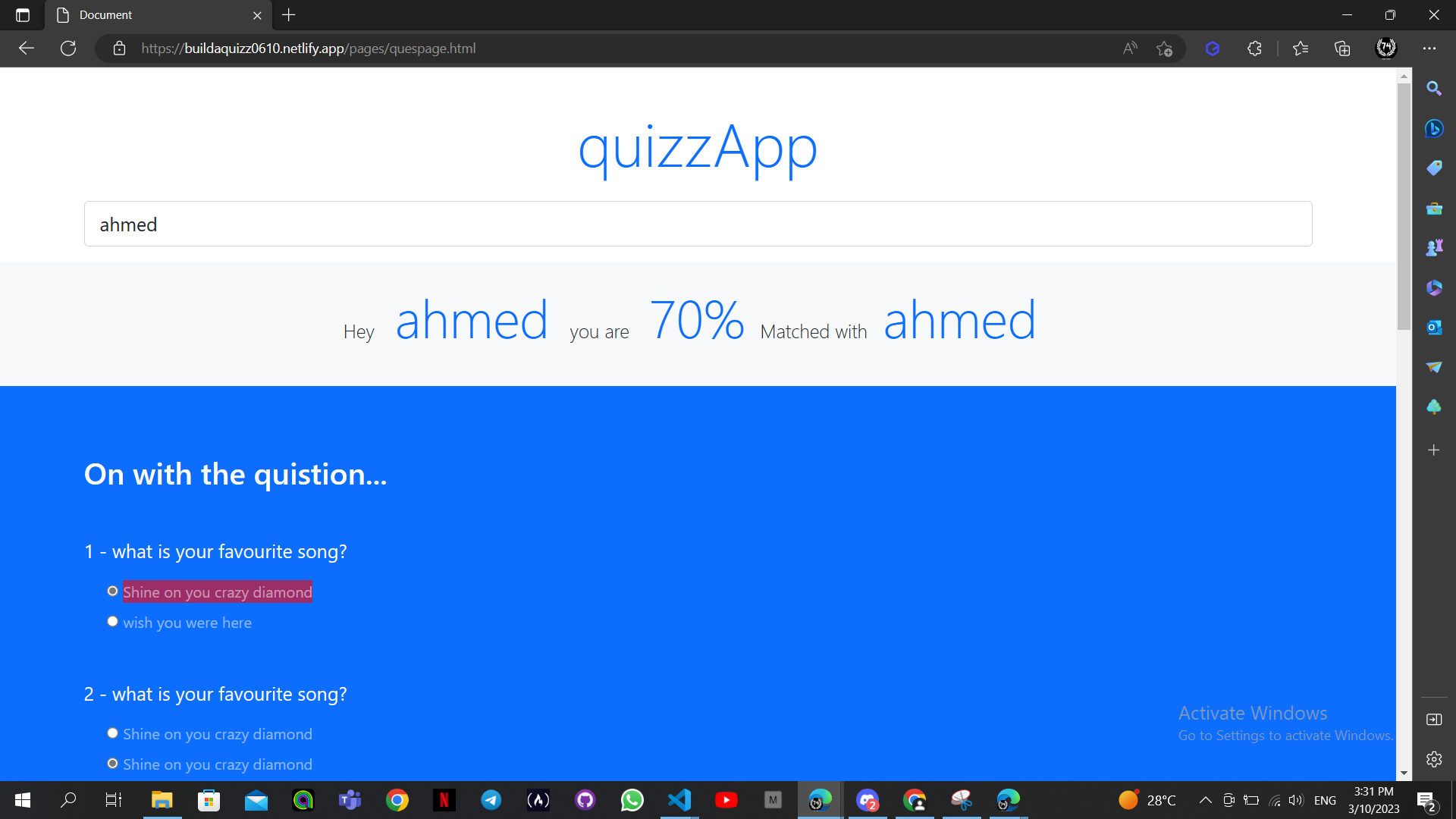 GitHub - ahmedsameh74/buildAquizz: quiz application #app