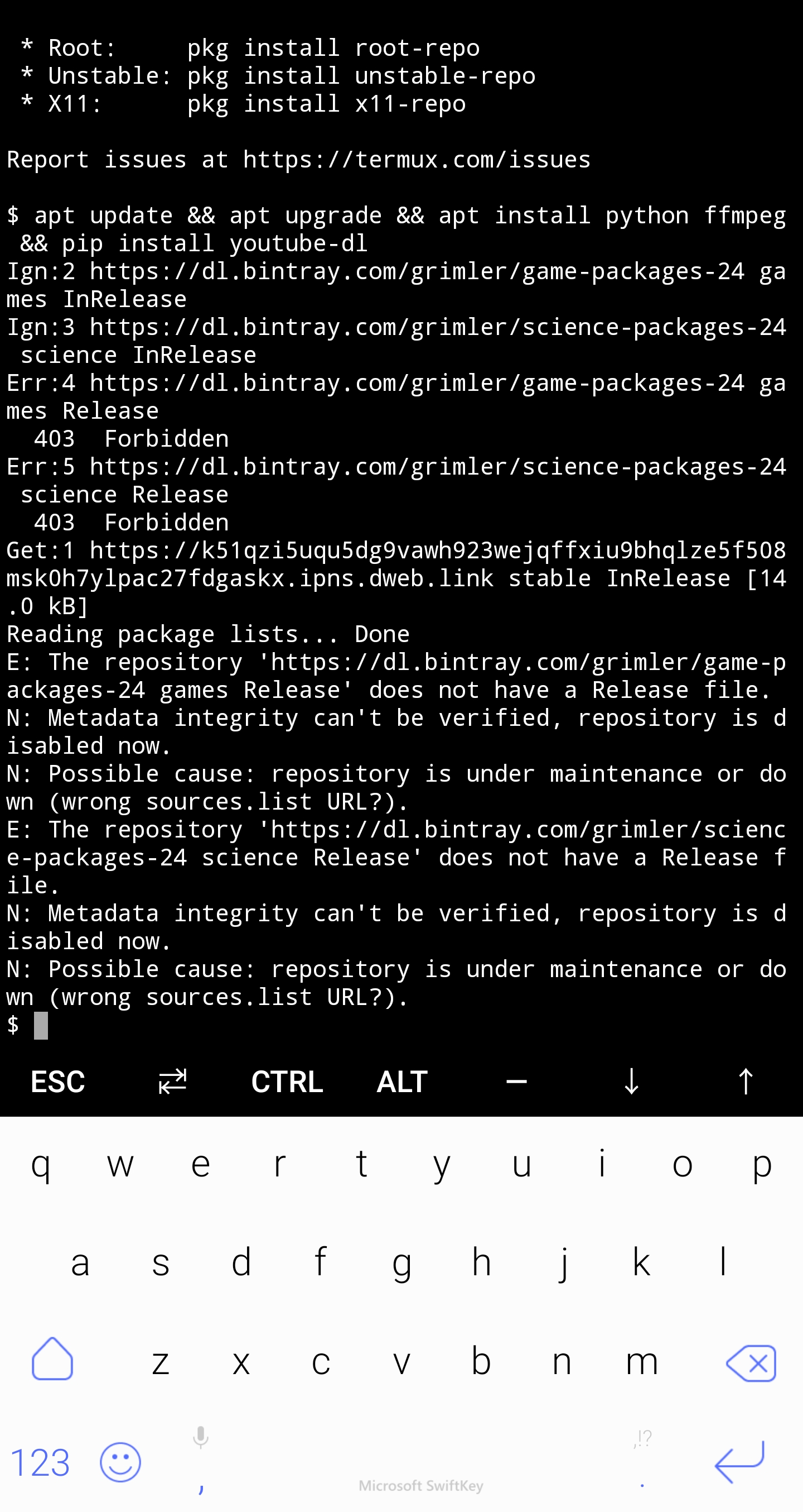 Termux repository under maintenance (changing repo dosent help) · Issue #6739 · termux/termux ...