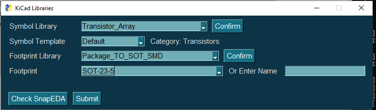 Symbol and footprint upload to KiCad fails · Issue #72 · sparkmicro/Ki-nTree · GitHub
