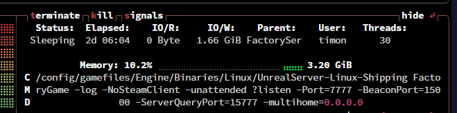 Update 8 Consumes Considerably Lower Memory · Issue #198 · wolveix/satisfactory-server · GitHub