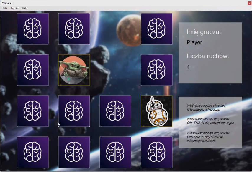 GitHub - Lycan7hropus/MemoryCard: Classic memory game, created with ...