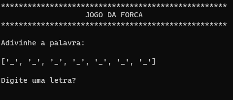 GitHub - lbragalopes/Jogo_da_forca: Jogo realizado no curso da Alura ...