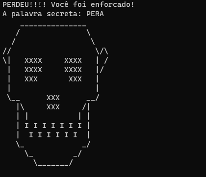 GitHub - lbragalopes/Jogo_da_forca: Jogo realizado no curso da Alura ...
