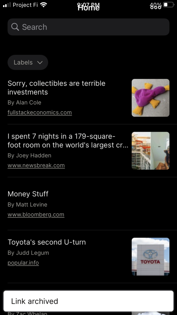 Status Bar View Overlap Ios App · Issue 497 · Omnivore Appomnivore · Github
